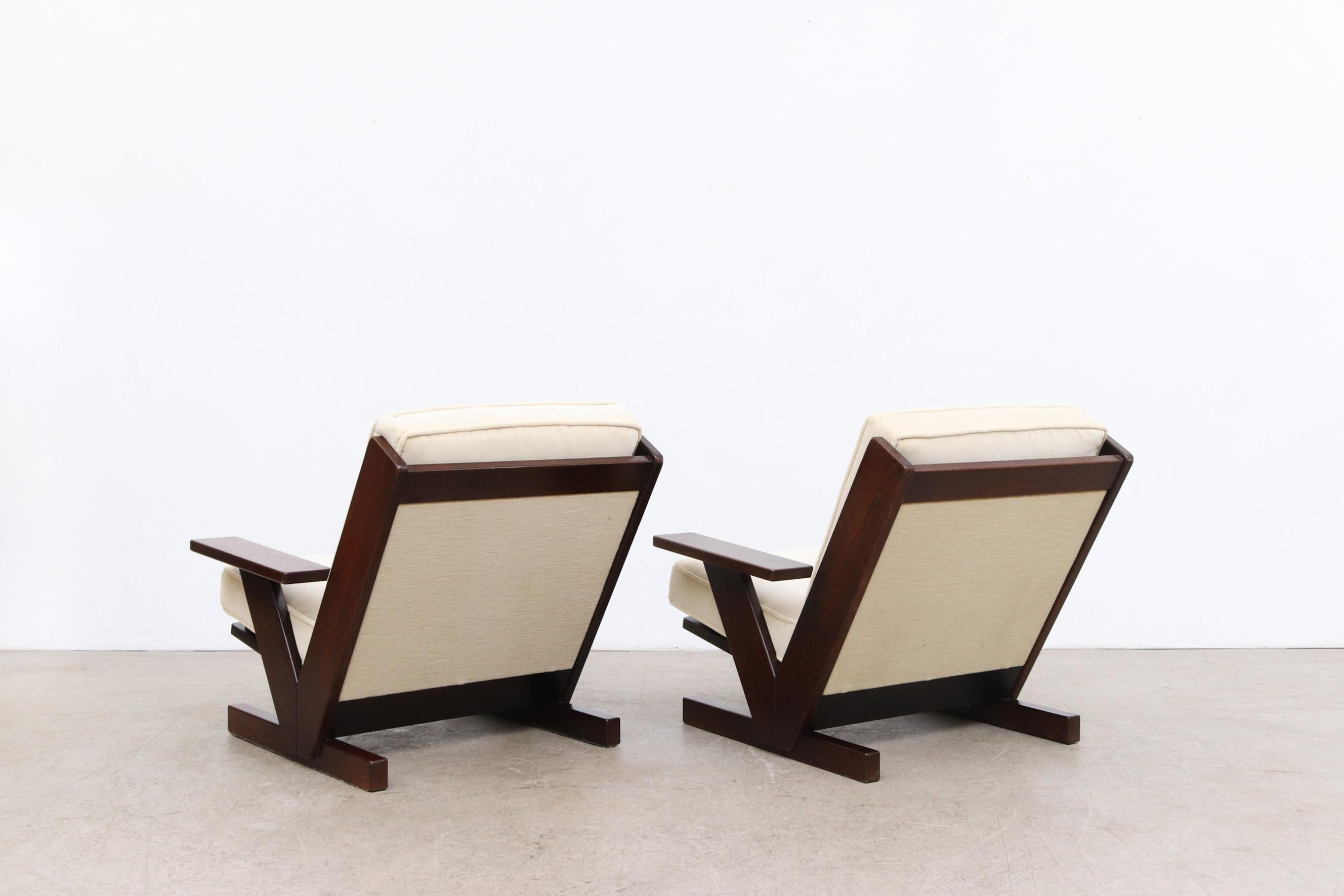 Pair of MOD Wenge and Mohair Lounge Chairs at 1stDibs | wenge spindles