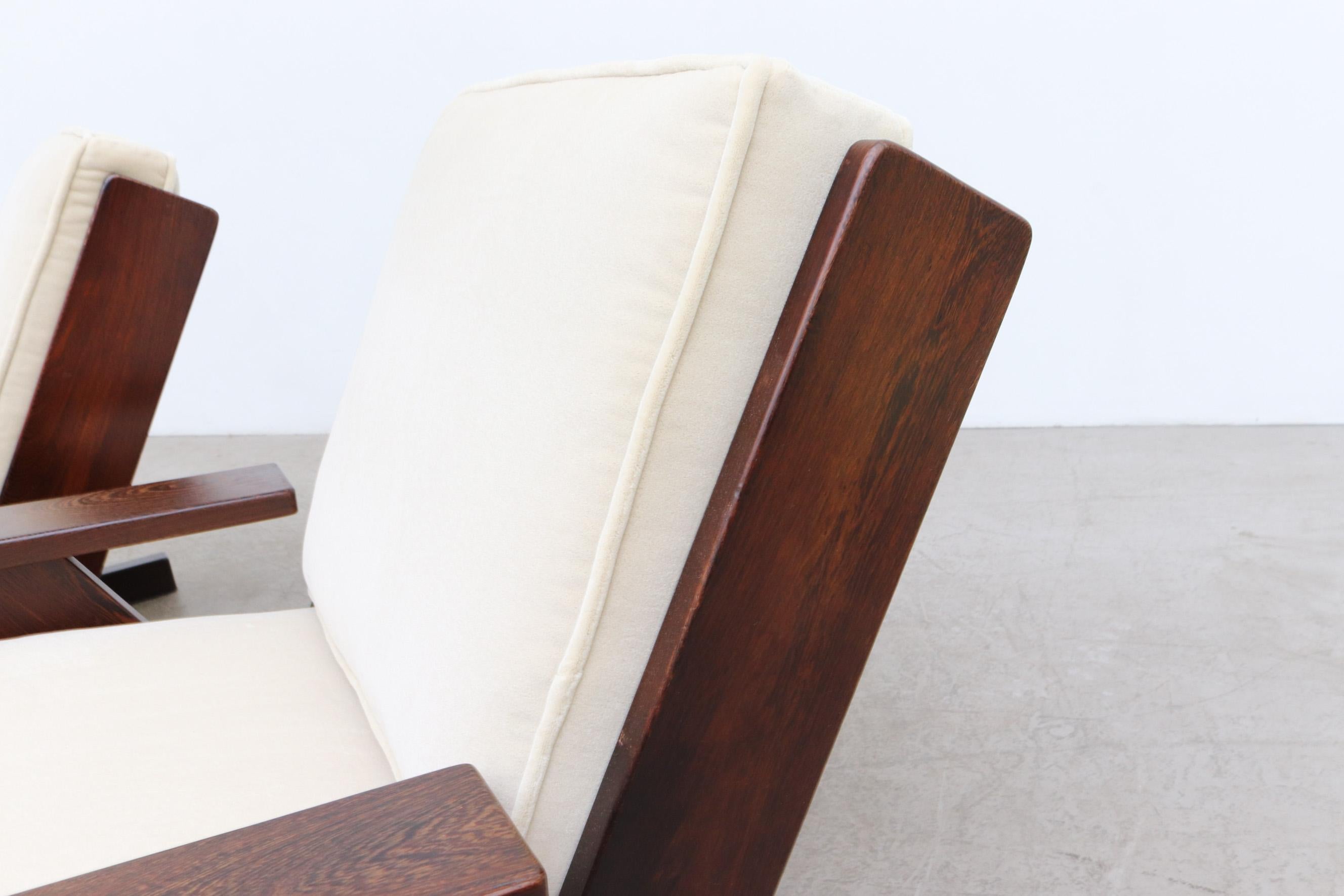 Pair of MOD Wenge and Mohair Lounge Chairs at 1stDibs | wenge spindles
