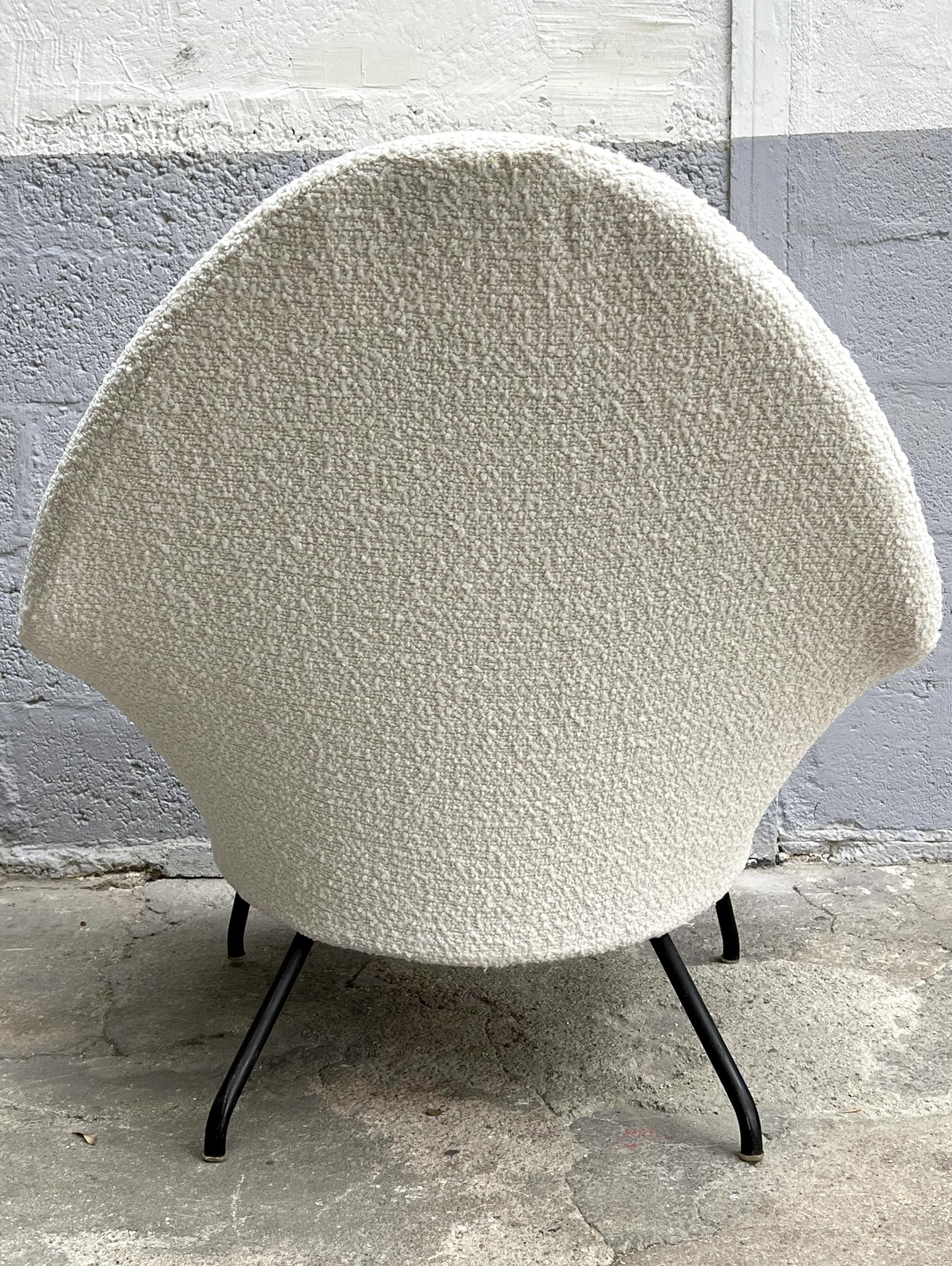 Pair of model 770 armchairs by Joseph-André Motte Ed. Steiner, France ...