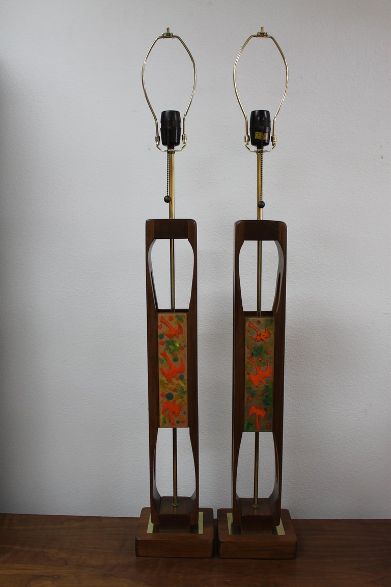 Pair of Modeline Lamps For Sale at 1stDibs