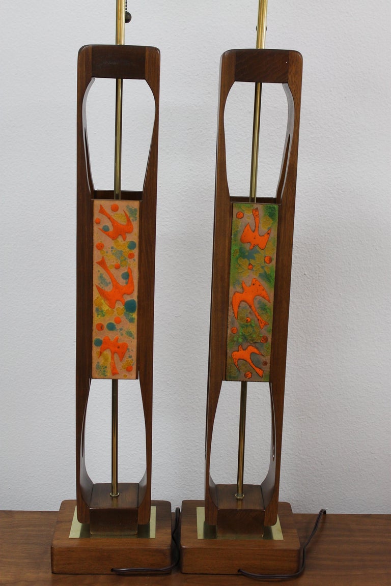 Pair of Modeline Lamps For Sale at 1stDibs