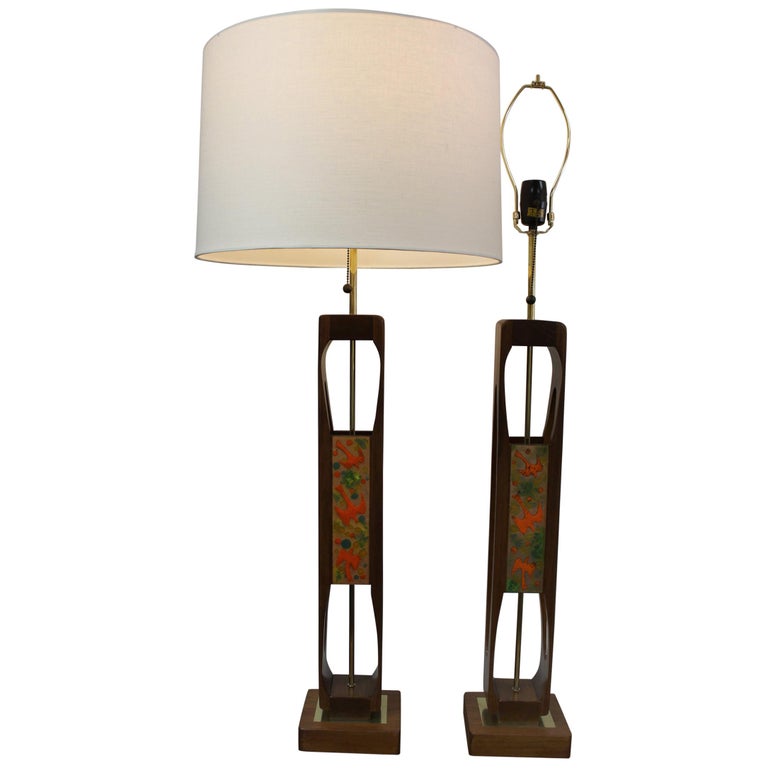 Pair of Modeline Lamps For Sale at 1stDibs