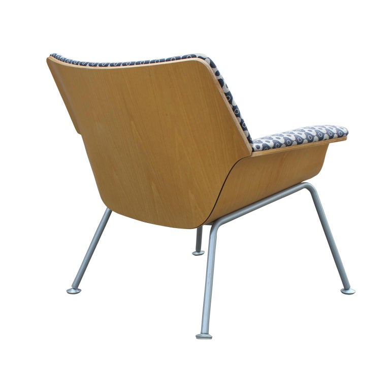 Pair of Modern Brian Kane for Herman Miller Swoop Lounge Chairs in Navy ...
