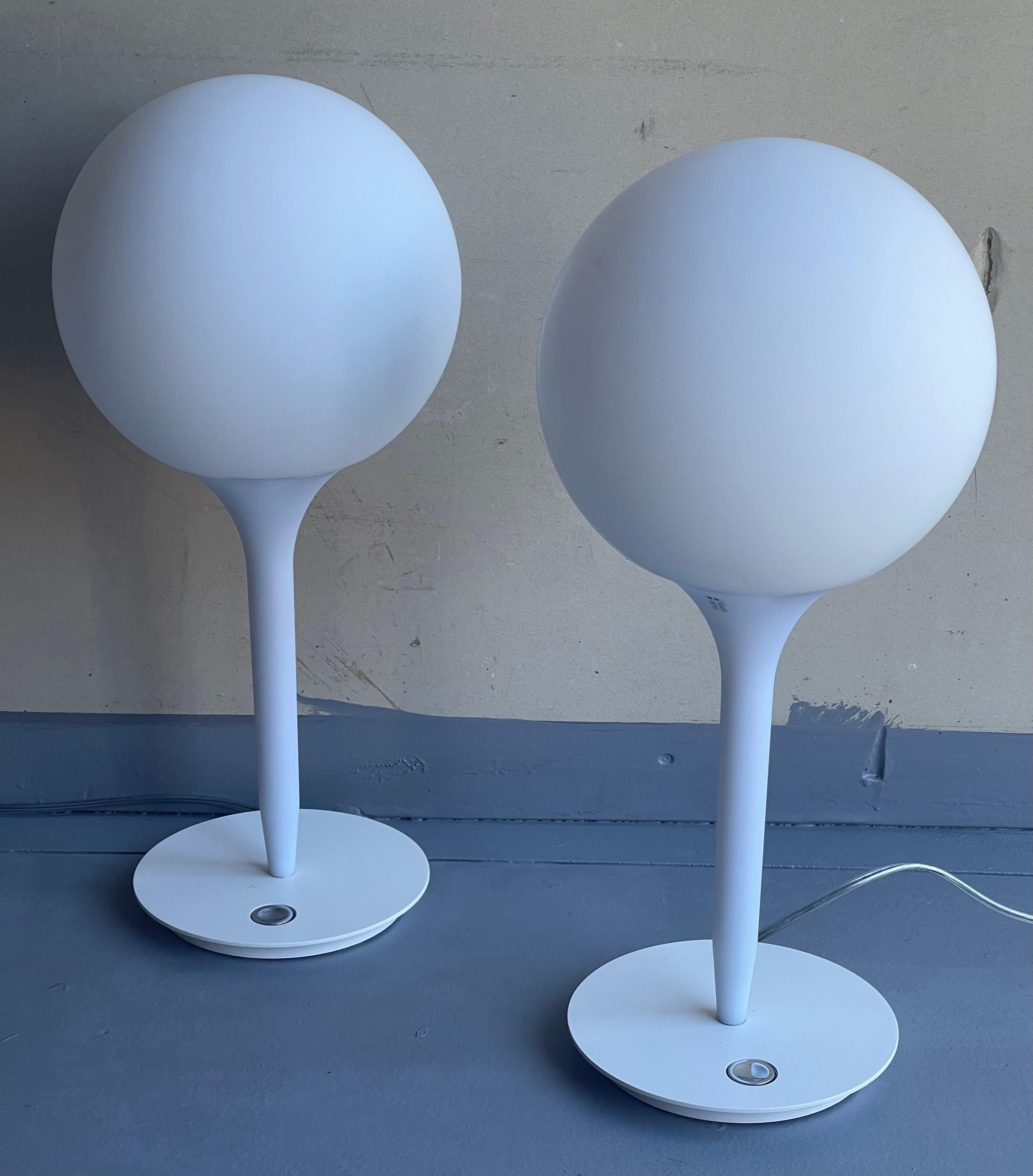 Pair of Modern "Castore" Globe Table Lamps by Michele de Lucchi for ...