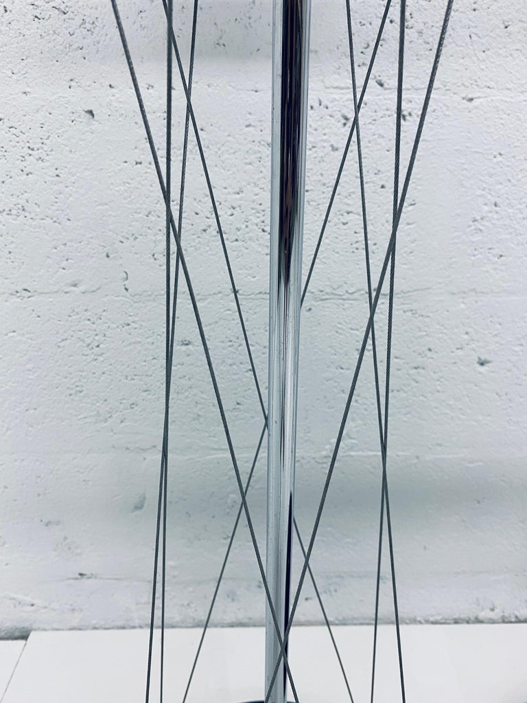 Pair of Modern Contemporary Tension Wire Pedestal Tables For Sale at ...