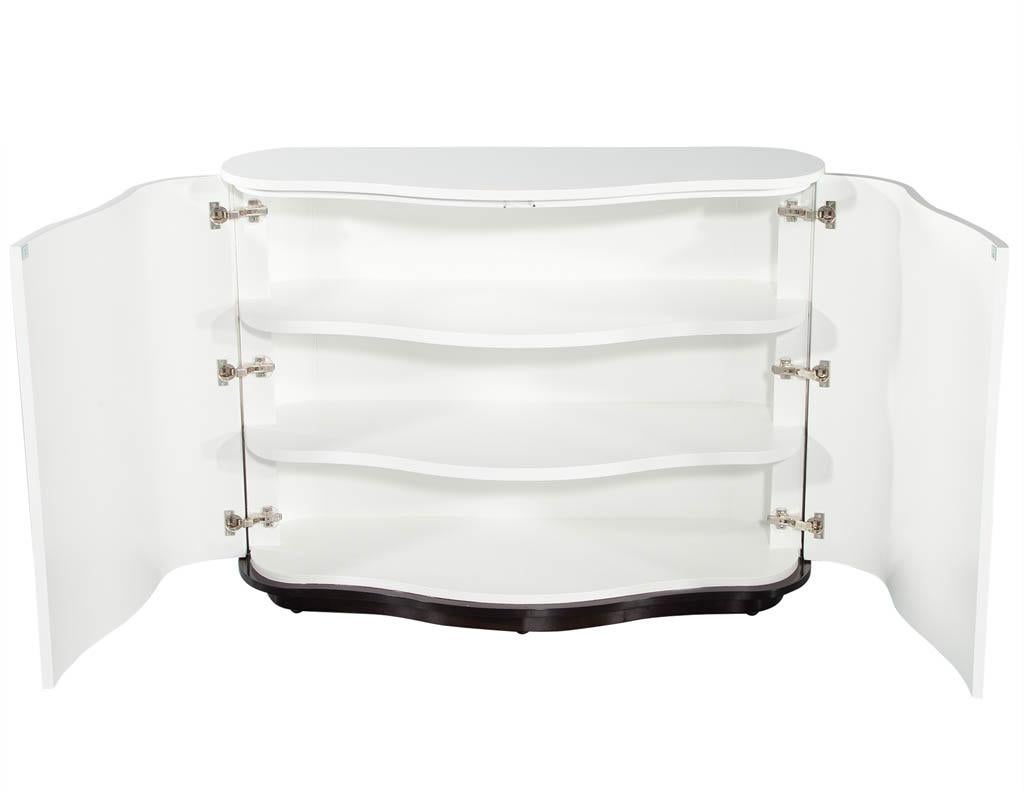 Pair of Modern Curved Chests in Ombre Finish at 1stDibs