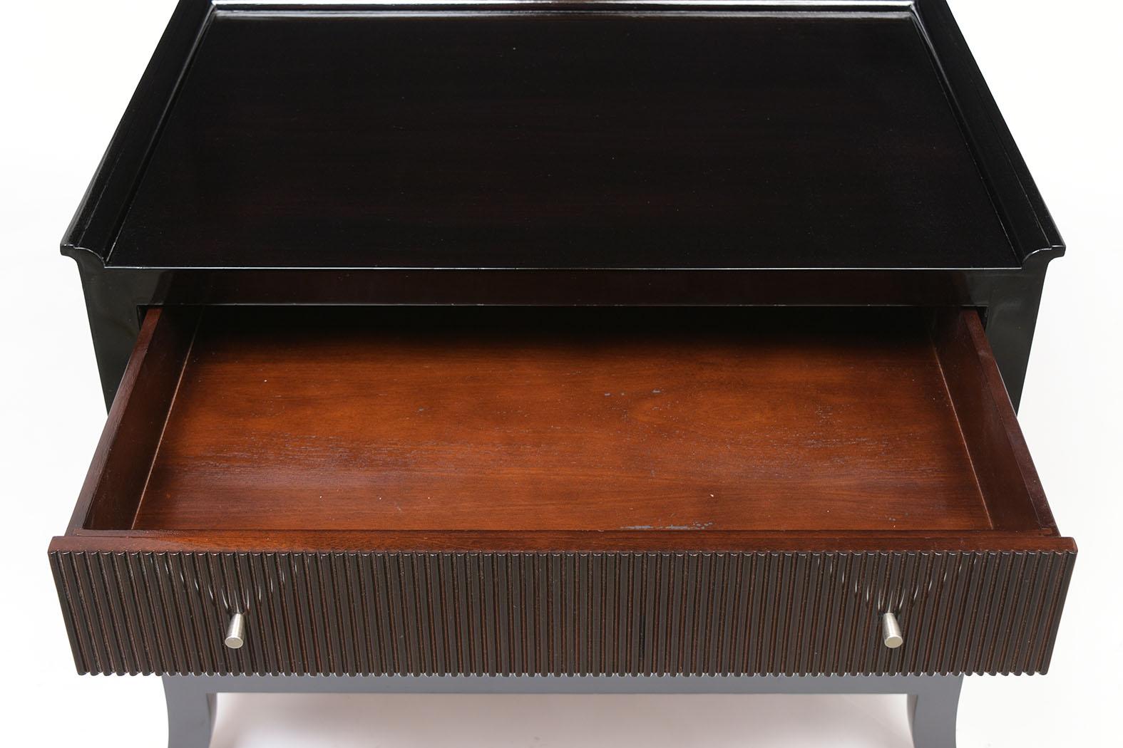 Pair of Modern Lacquered Side Tables at 1stDibs