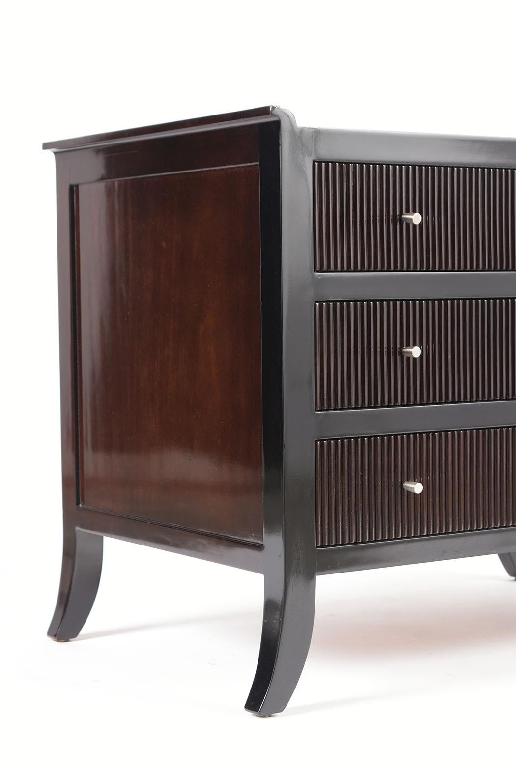 Pair of Modern Lacquered Side Tables at 1stDibs