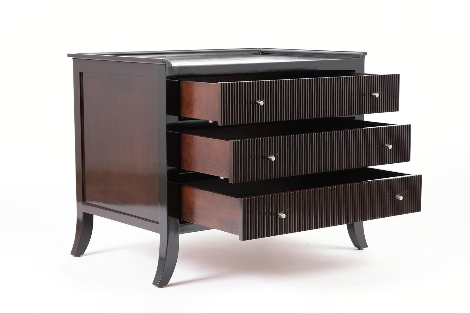 Pair of Modern Lacquered Side Tables at 1stDibs