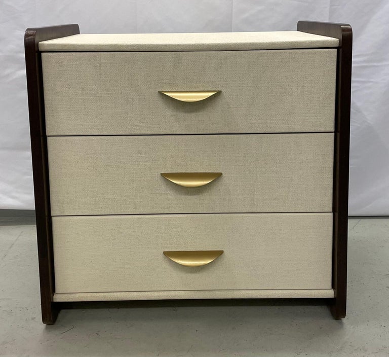 Pair of Modern Linen Chest, Nightstands, Dressers, Walnut, Custom ...