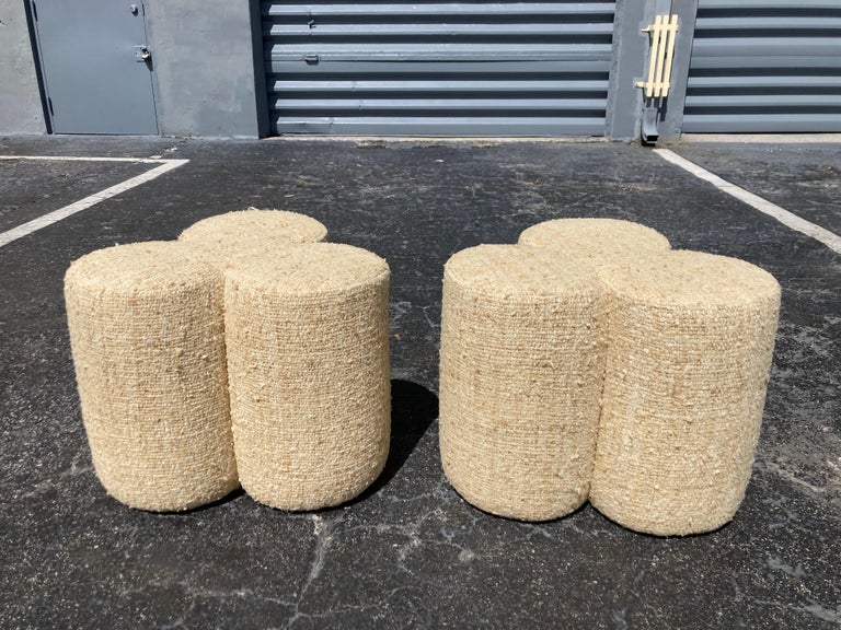 Pair of Modern Stools, Ottomans For Sale at 1stDibs