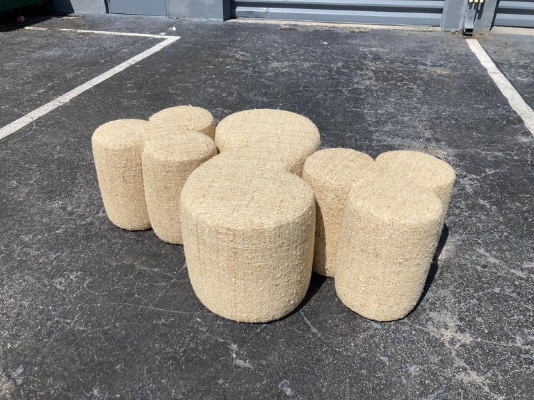 Pair of Modern Stools, Ottomans For Sale at 1stDibs