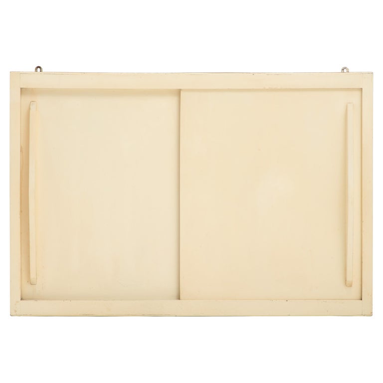 Pair of Modern White Le Corbusier and Perriand Style Wall Cabinets ...