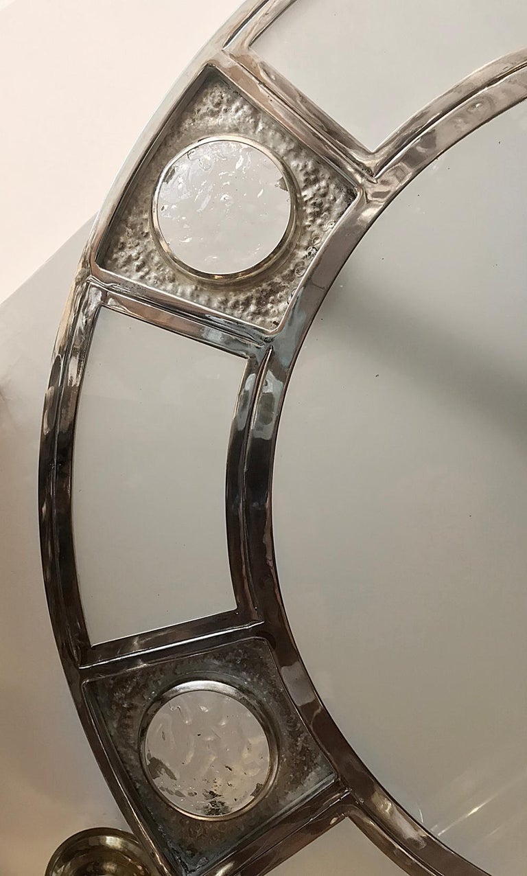 Pair of Moderne Silver Plated Light Fixtures, Sold Individually For ...