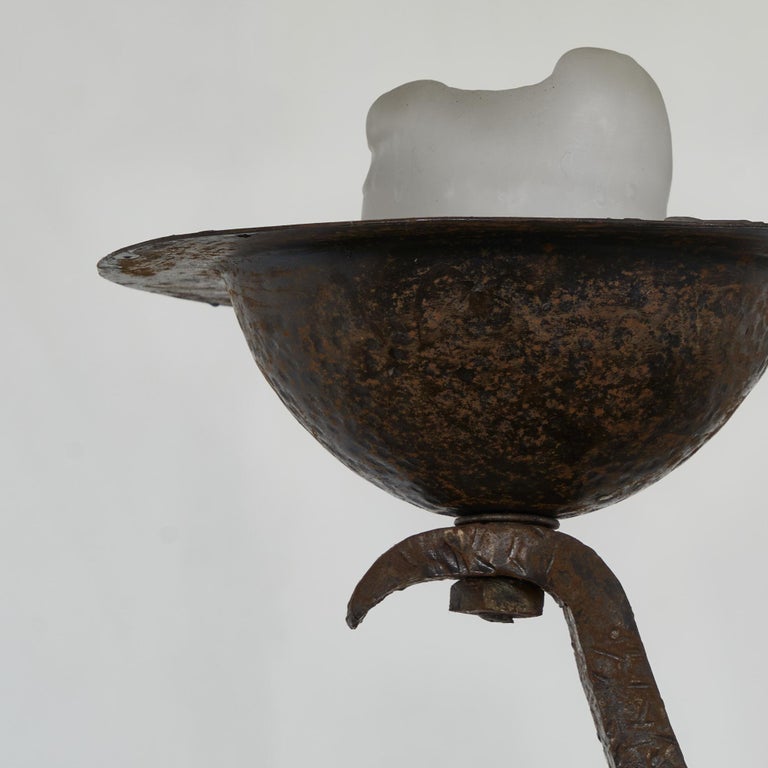 Monumental Pair of Hand Forged Art Deco Candle Holders 1930s For Sale ...