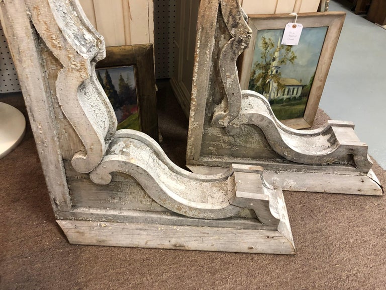 Pair of Monumental Antique Farmhouse Corbels at 1stDibs | corbels ...
