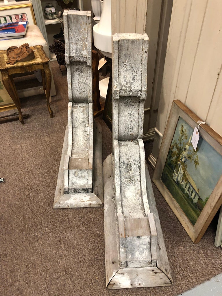 Pair of Monumental Antique Farmhouse Corbels at 1stDibs | corbels ...