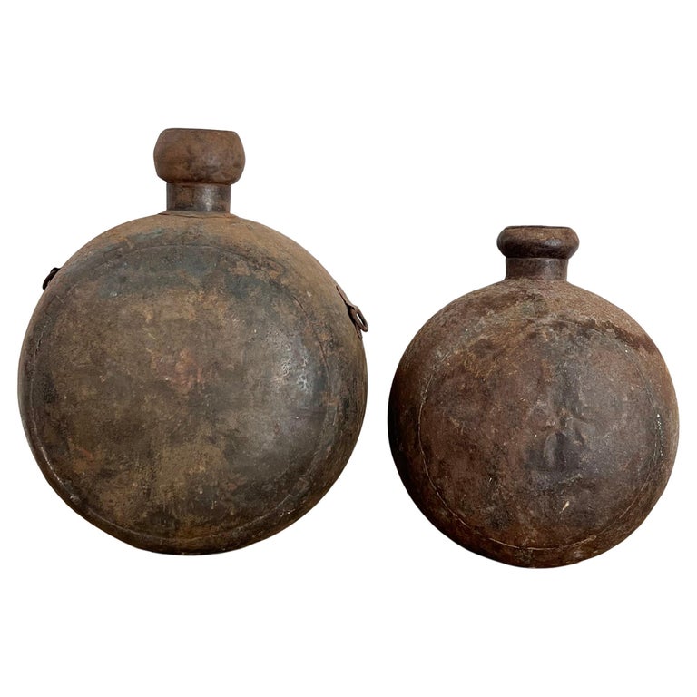 Pair of Monumental Cast Iron Vessels, 1940s at 1stDibs