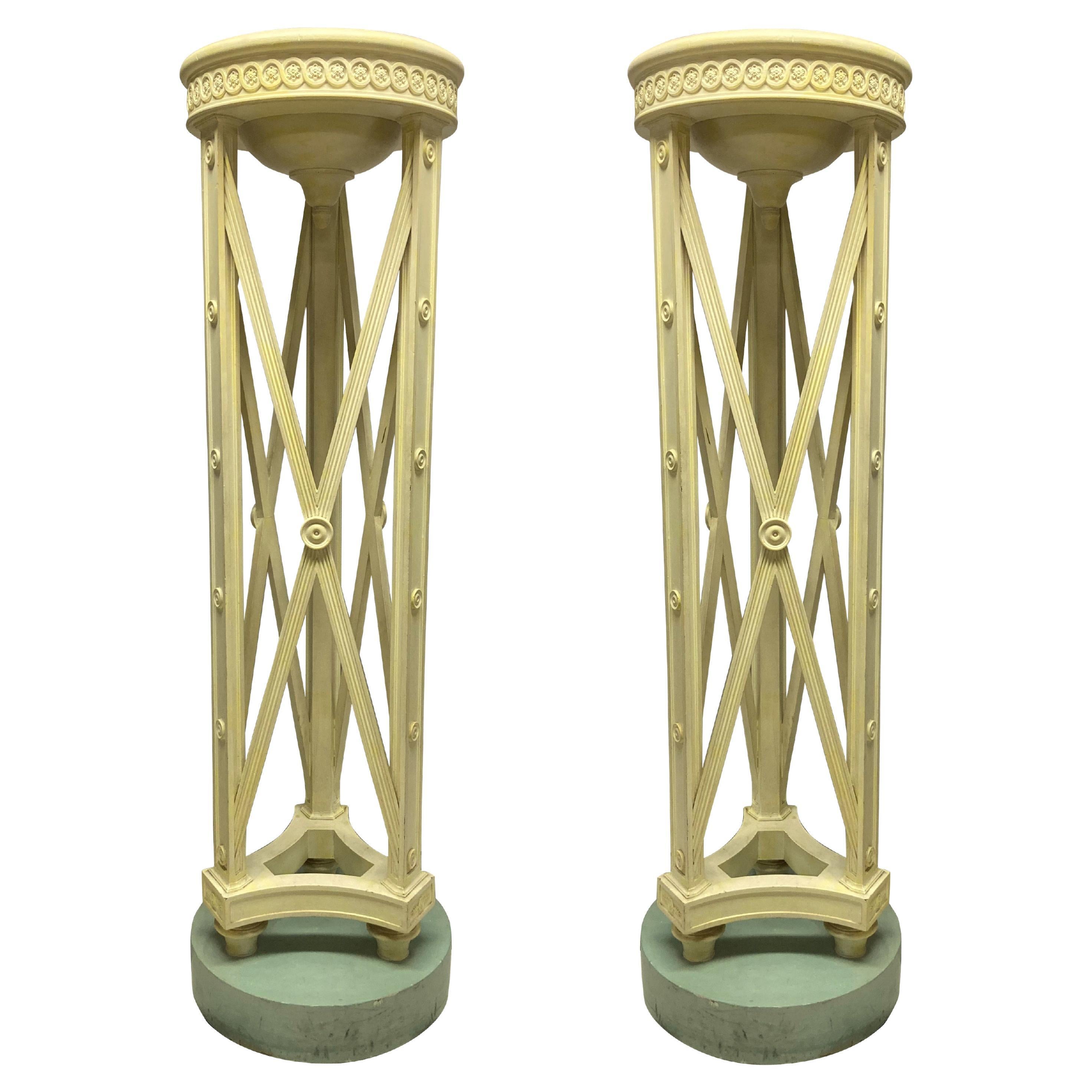 Pair of Monumental, 1920s, Art Deco Torcheres at 1stDibs