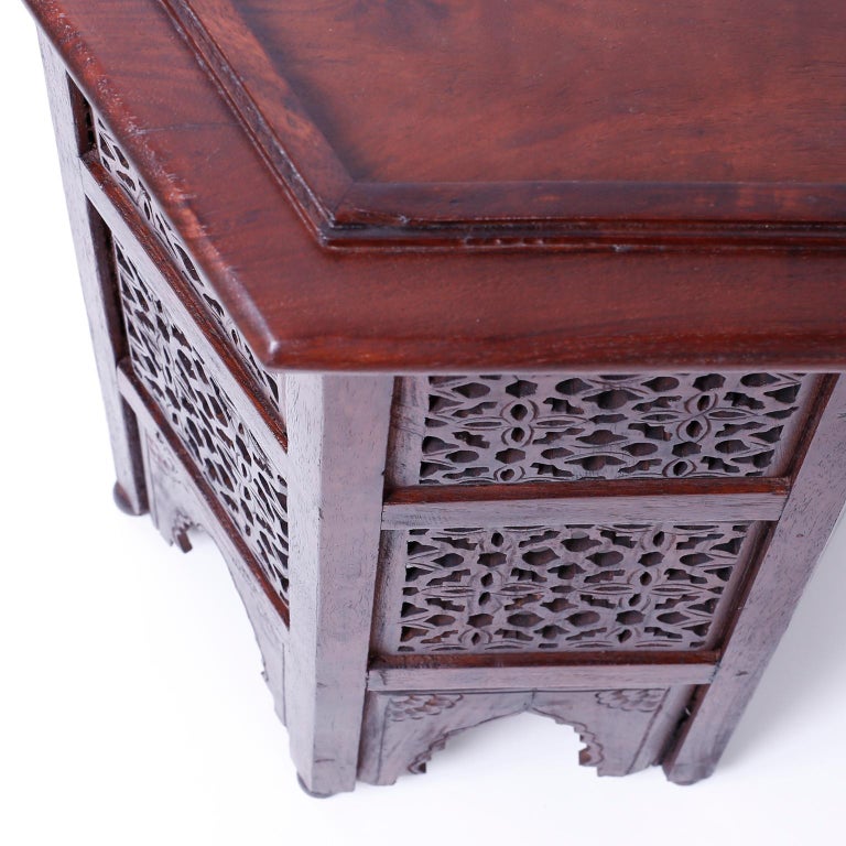 Pair of Moroccan Hexagon Stands or Tables at 1stDibs
