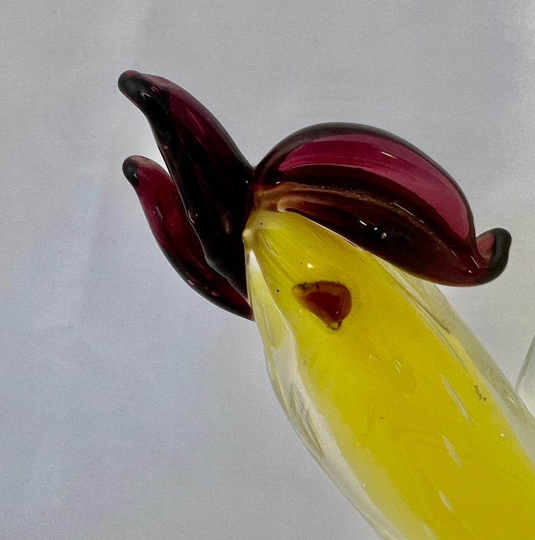 Pair of Murano Glass Birds-Mid 20th Century For Sale at 1stDibs