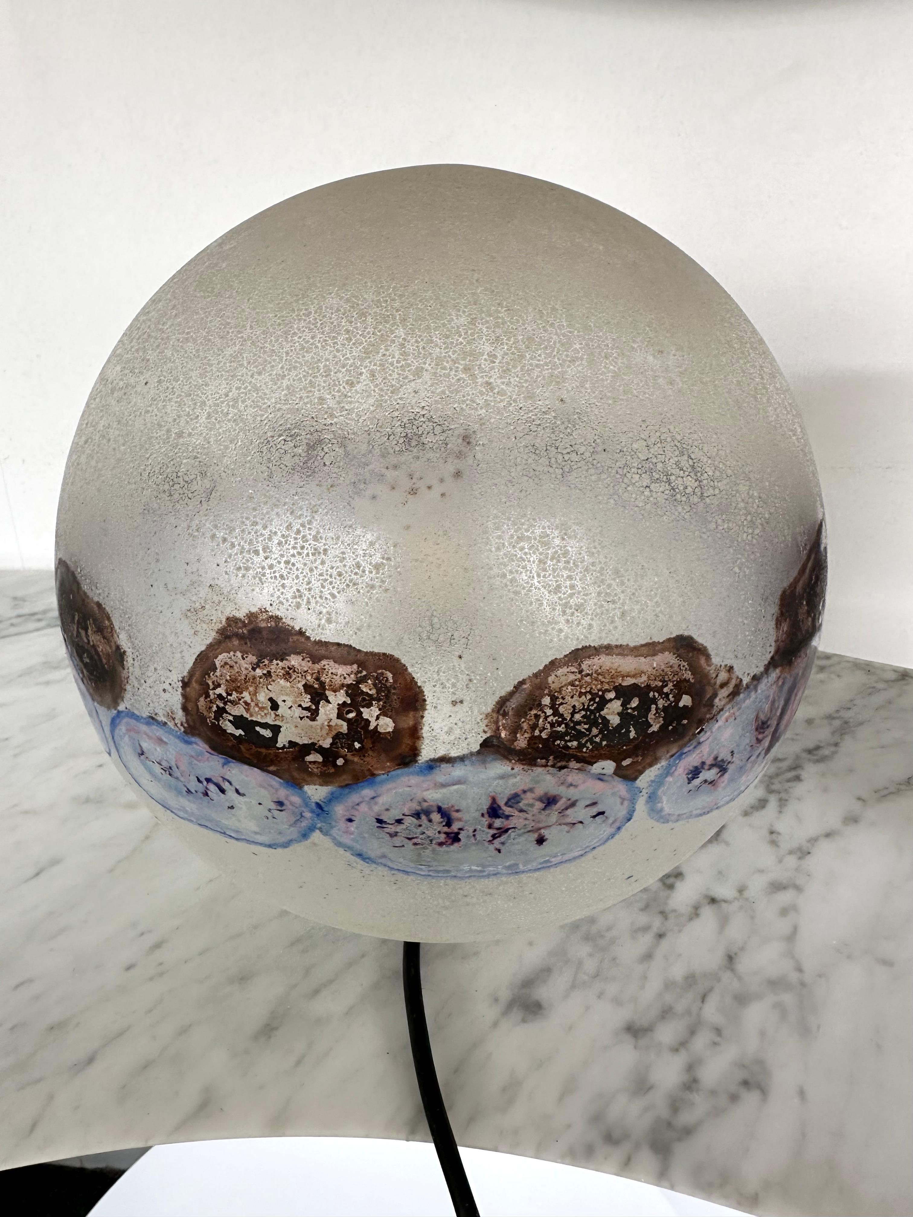 Pair of Murano Glass Saturn Lamps by Barbini, Italy, 1970s For Sale at ...