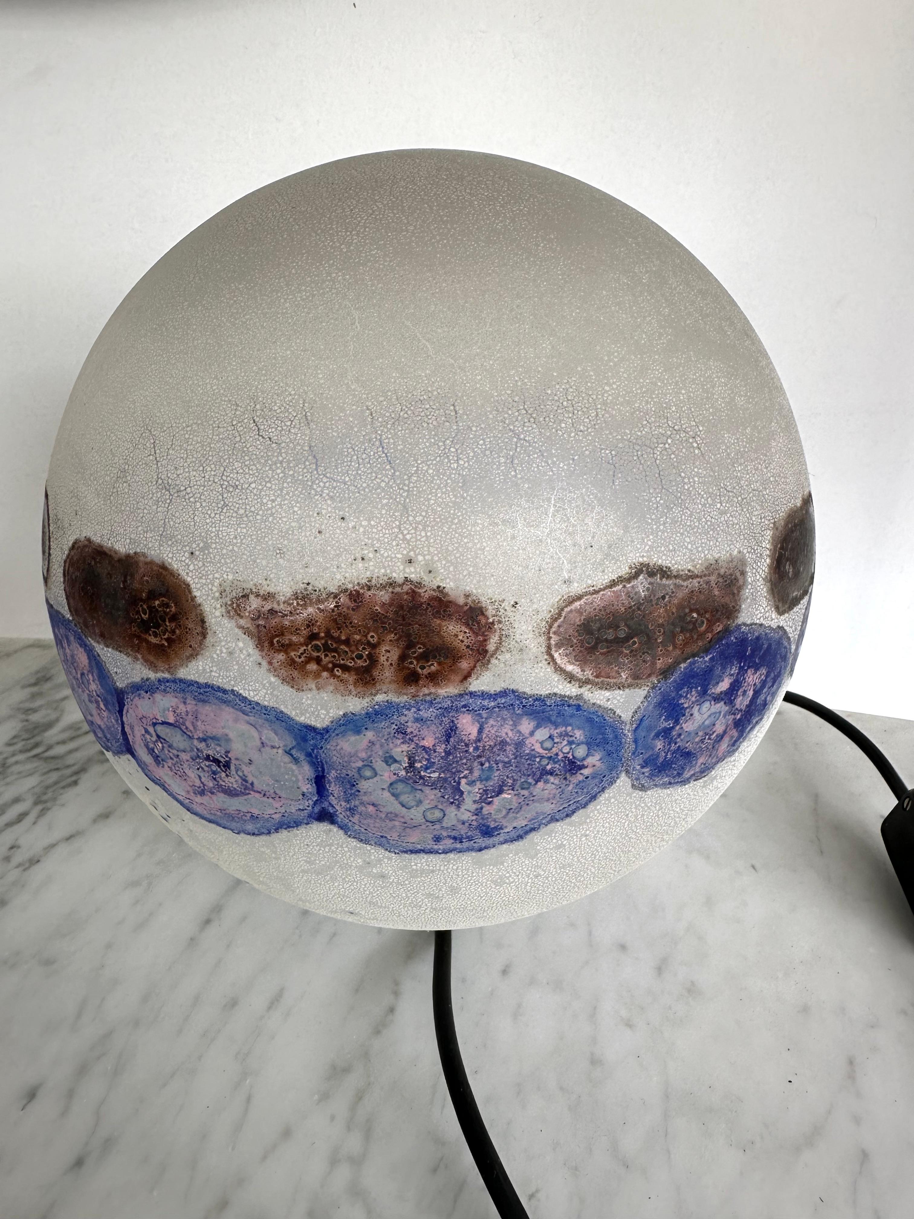 Pair of Murano Glass Saturn Lamps by Barbini, Italy, 1970s For Sale at ...