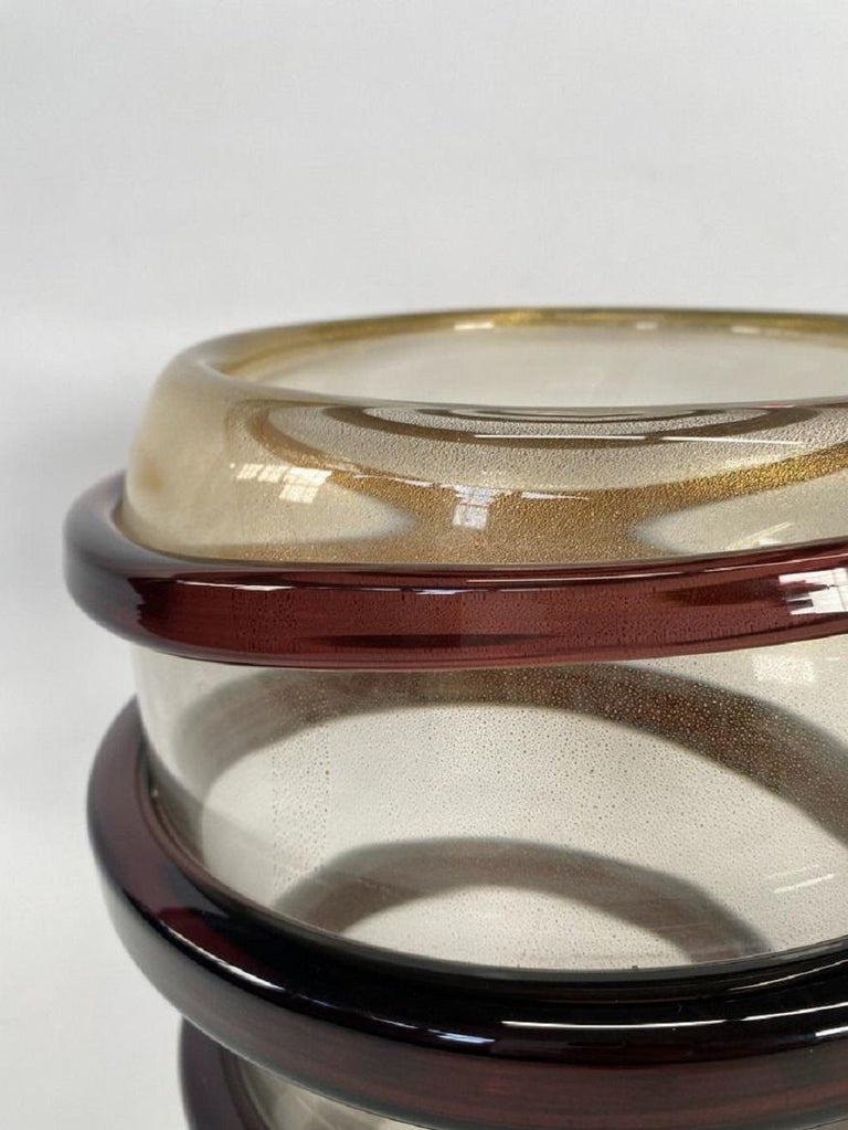 Pair of Murano Swirl Vases by Cenedese For Sale at 1stDibs