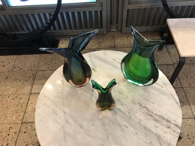 Pair of Muranos , 1920, Italian. Label Murano 'Venezia' Made in Italy ...