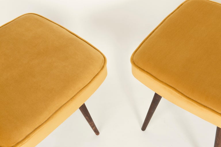 Pair of Mustard Yellow Stools, 1960s For Sale at 1stDibs