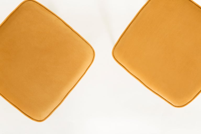 Pair of Mustard Yellow Stools, 1960s For Sale at 1stDibs