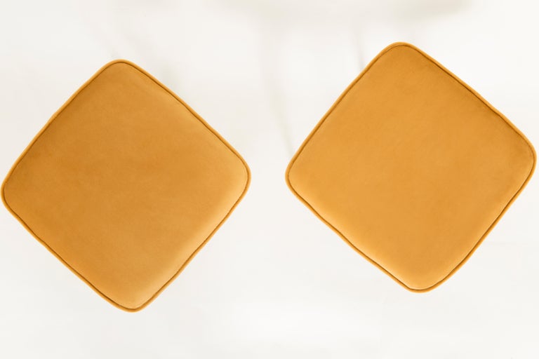 Pair of Mustard Yellow Stools, 1960s For Sale at 1stDibs