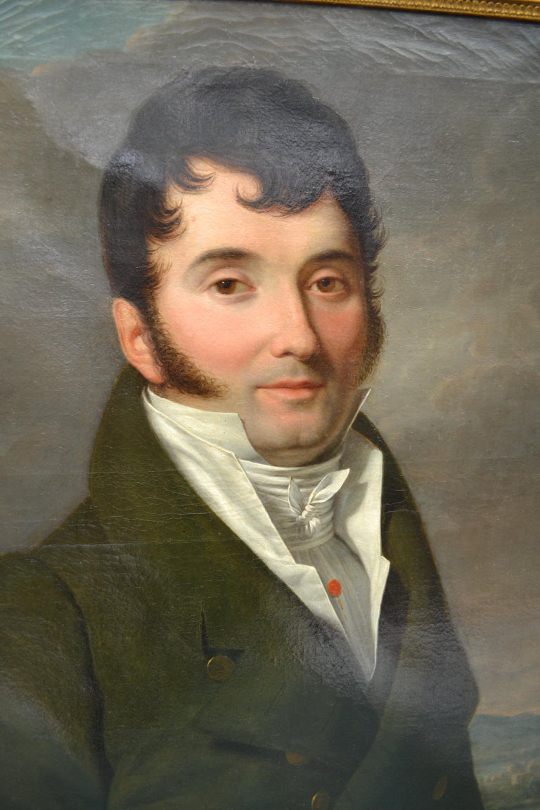 Pair of French Empire Portraits of an Aristocratic Couple by Borel ...