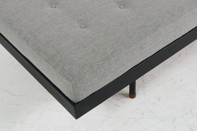Pair of Nathan Lindberg 'Black Edition' Daybed Larch Wood, Metal, Teak ...