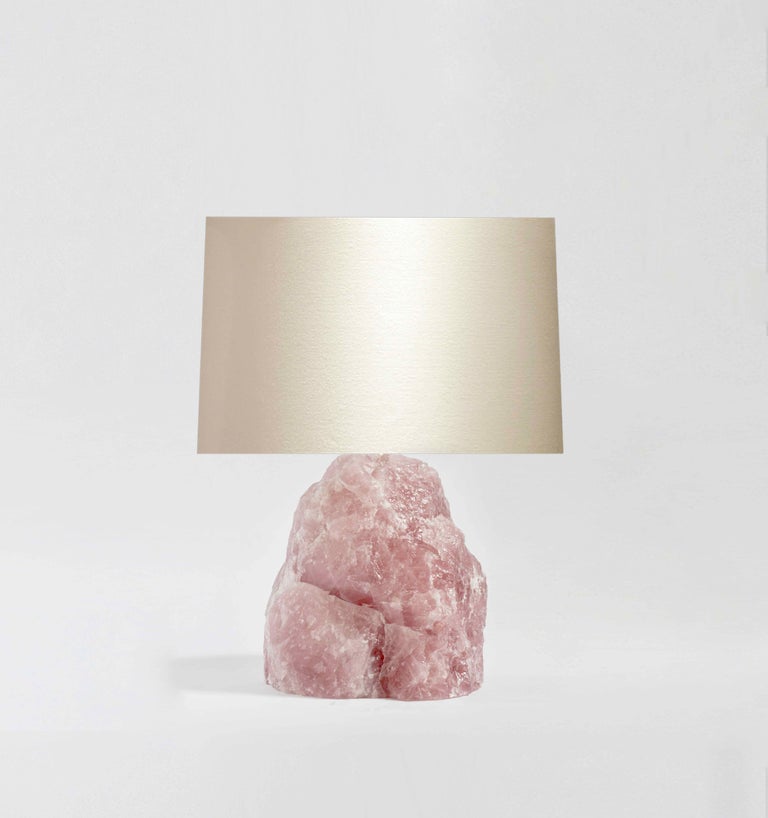 Pair of Natural Rose Quartz Rock Crystal Lamps For Sale at 1stDibs ...