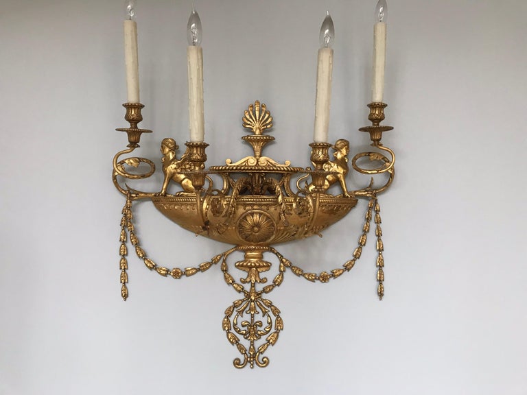 Neoclassical Wall Sconces For Sale at 1stDibs