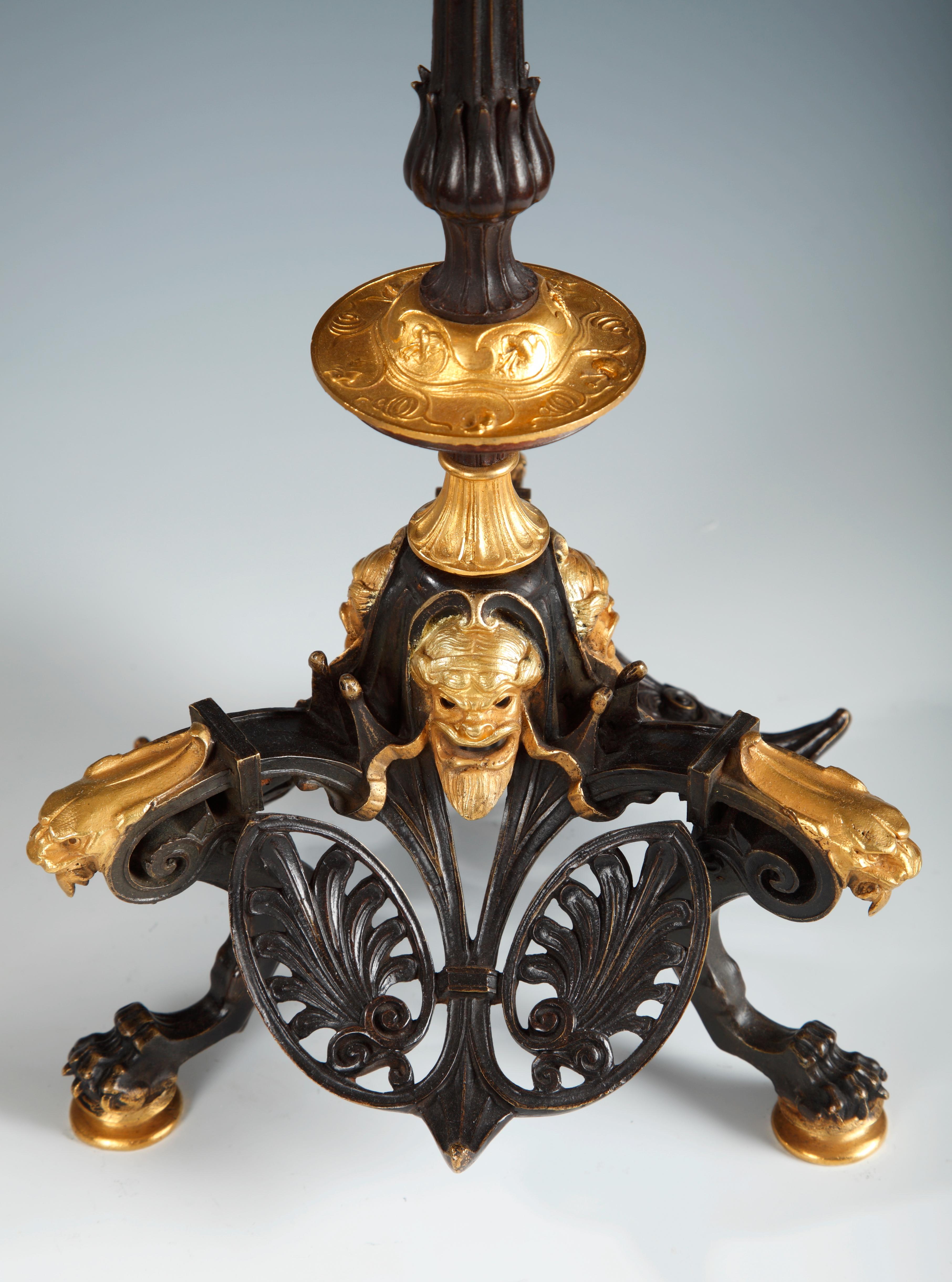 Pair of Neo-Greek Candelabras Attributed to V. Paillard at 1stDibs