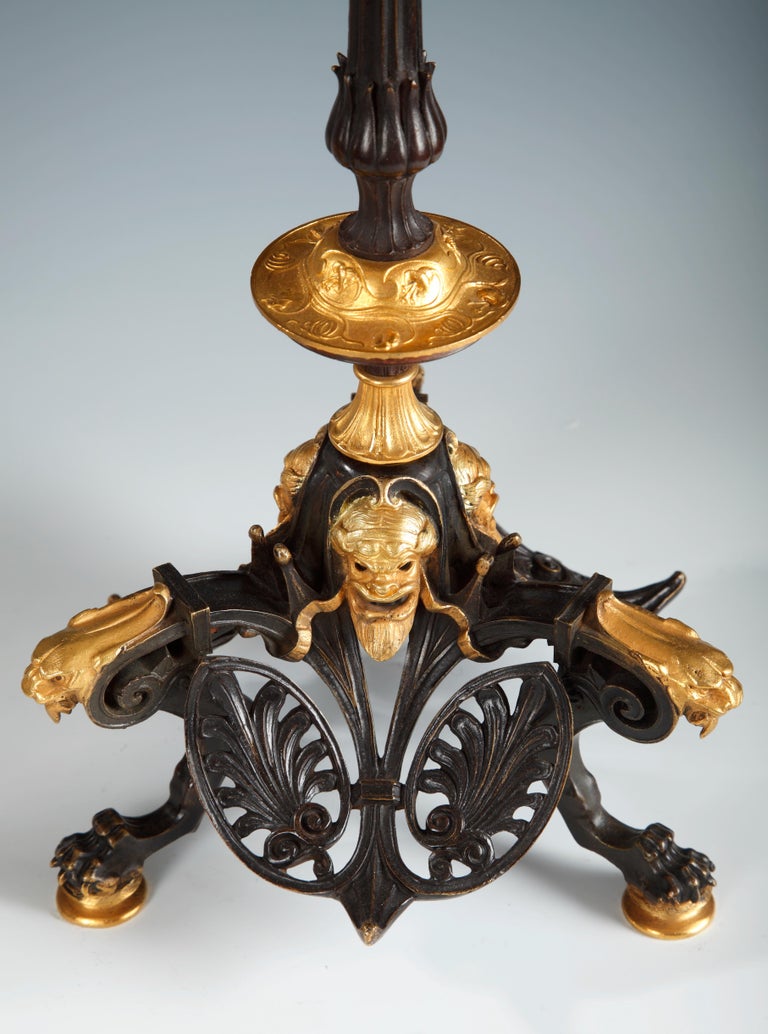Pair of Neo-Greek Candelabras Attributed to V. Paillard at 1stDibs