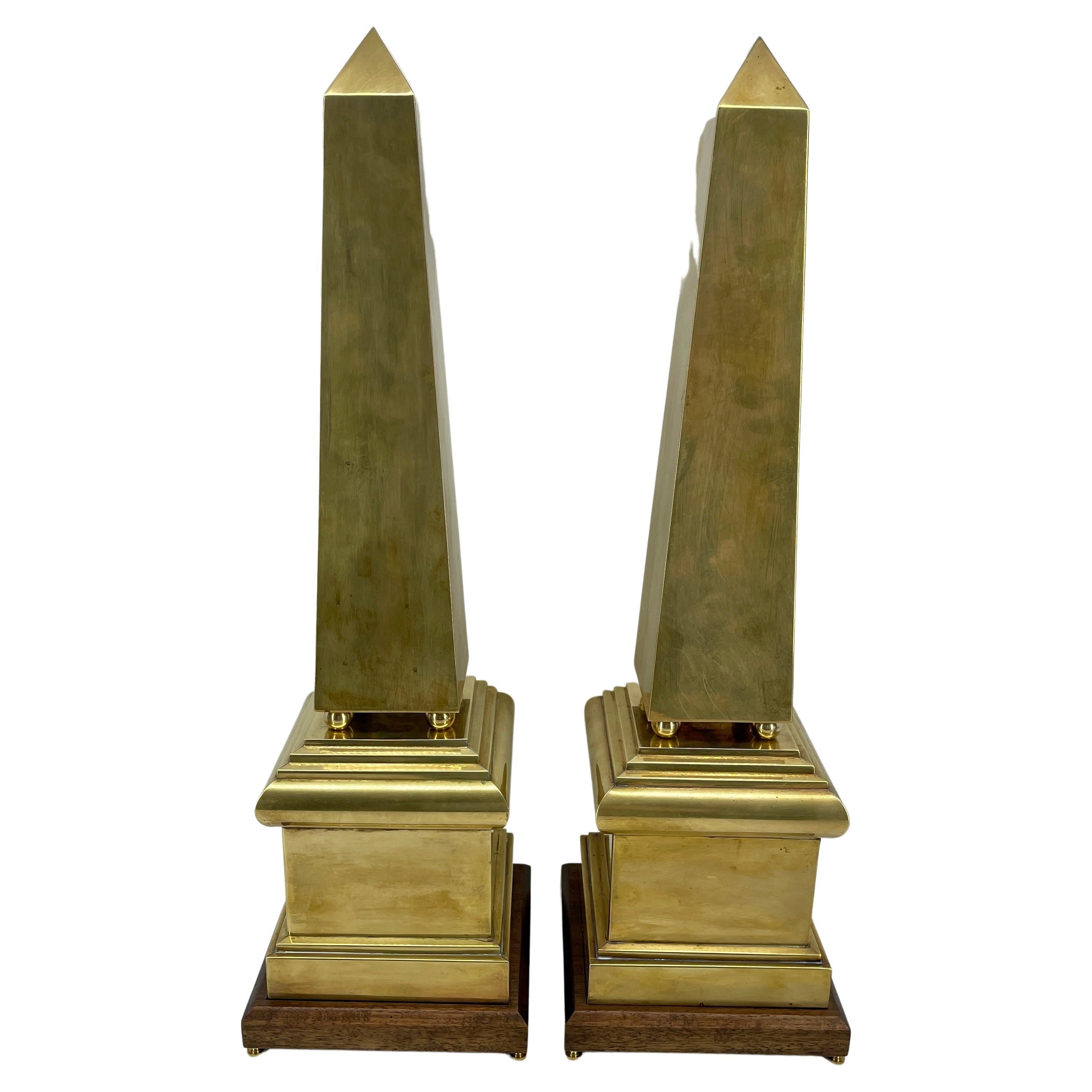 Pair of Mid-Century Obelisks For Sale at 1stDibs