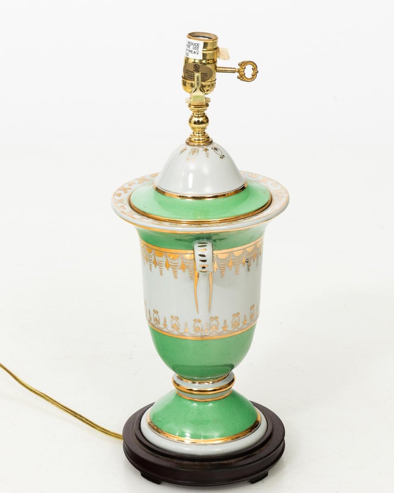 Pair of Neoclassical Style Ceramic Lamps at 1stDibs