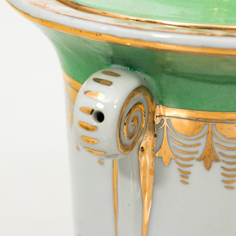 Pair of Neoclassical Style Ceramic Lamps at 1stDibs
