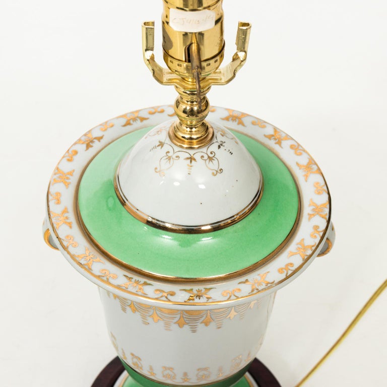 Pair of Neoclassical Style Ceramic Lamps at 1stDibs