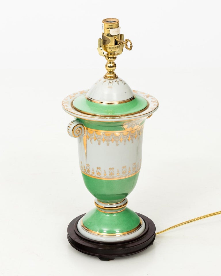 Pair of Neoclassical Style Ceramic Lamps at 1stDibs