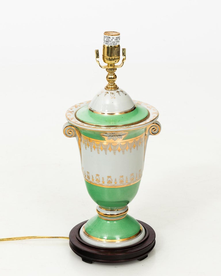 Pair of Neoclassical Style Ceramic Lamps at 1stDibs