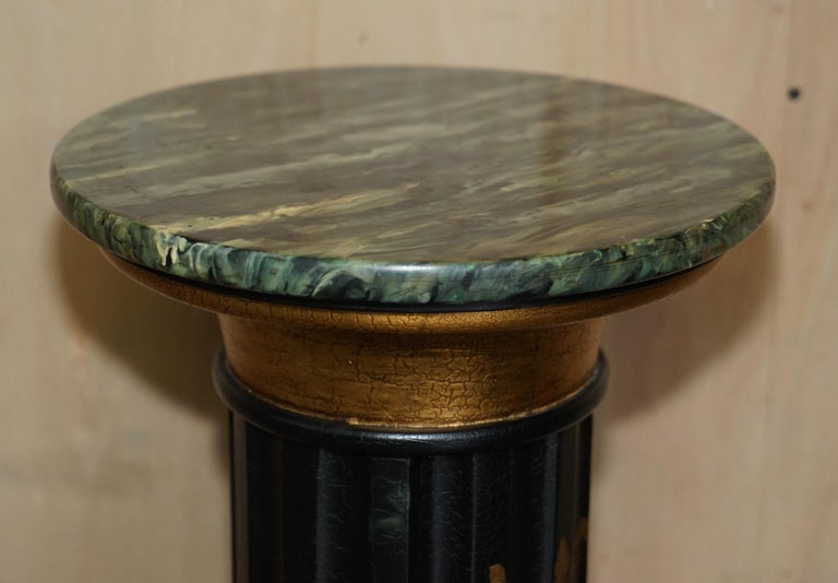 Pair of Neoclassical Style Chinese Chinoiserie Lacquered Torcheres ...