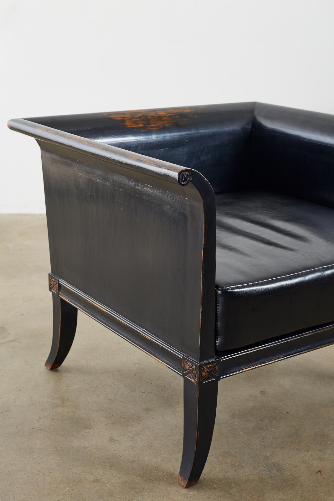 Pair of Neoclassical Style Oak Lacquered Cube Chairs at 1stDibs | cube ...