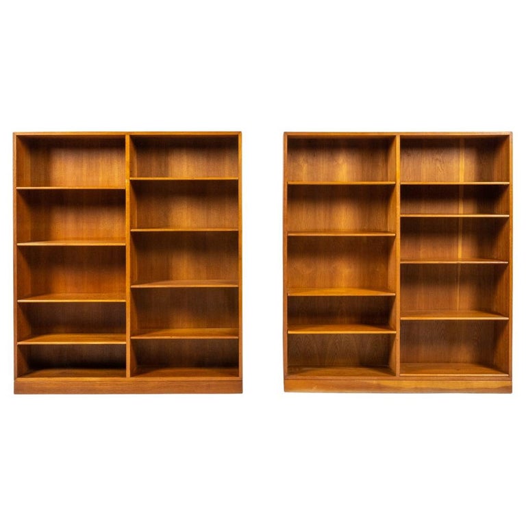 Pair of No. 154 Bookcases in Oak by Børge Mogensen for C.M. Madsen and ...