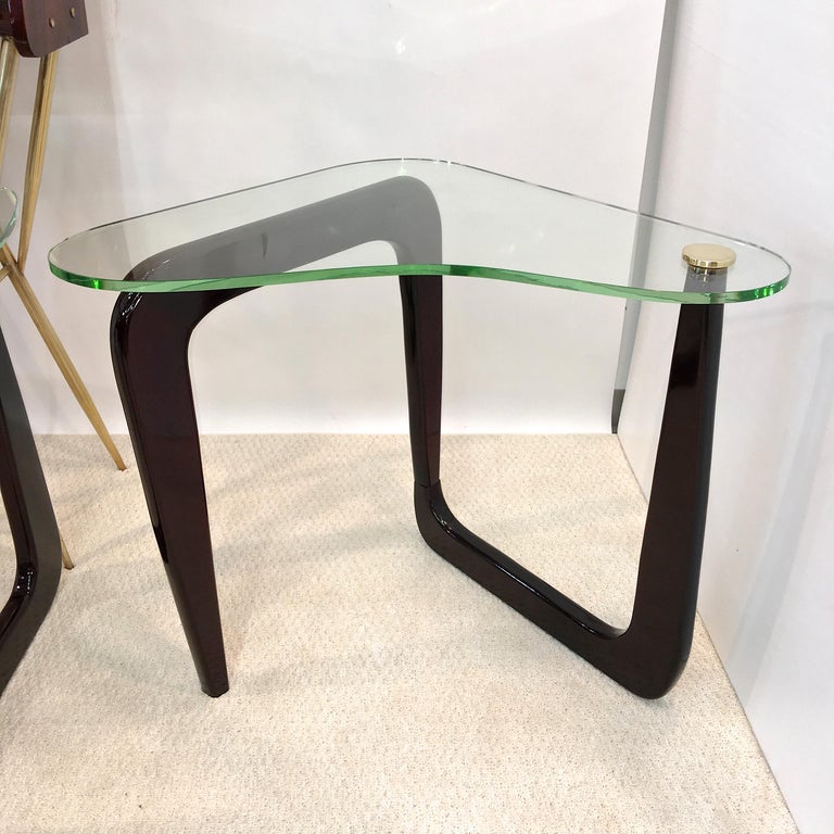Pair of Noguchi Style Modernist End Tables at 1stDibs
