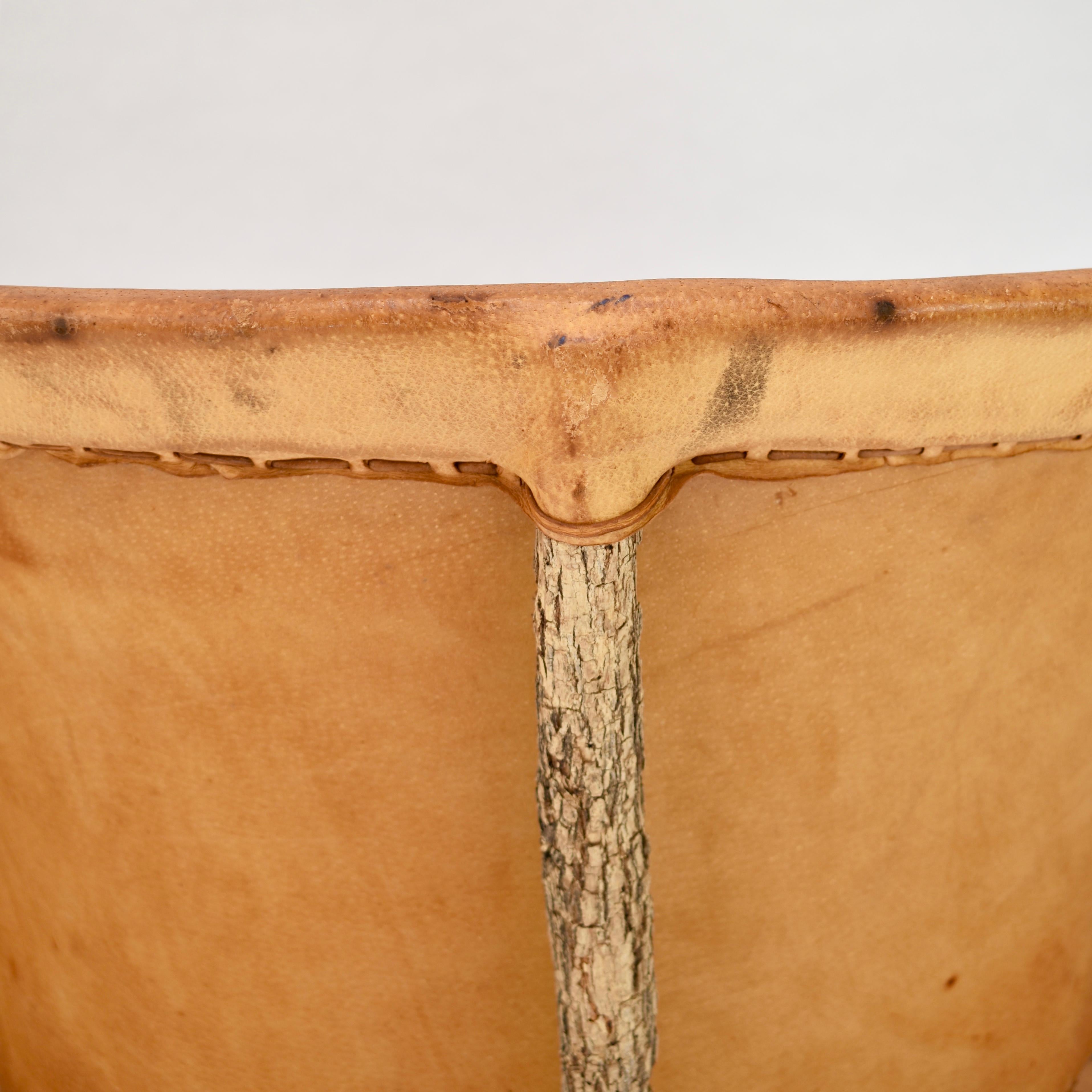 Pair of North or Native American Chairs in Leather and Wood at 1stDibs ...