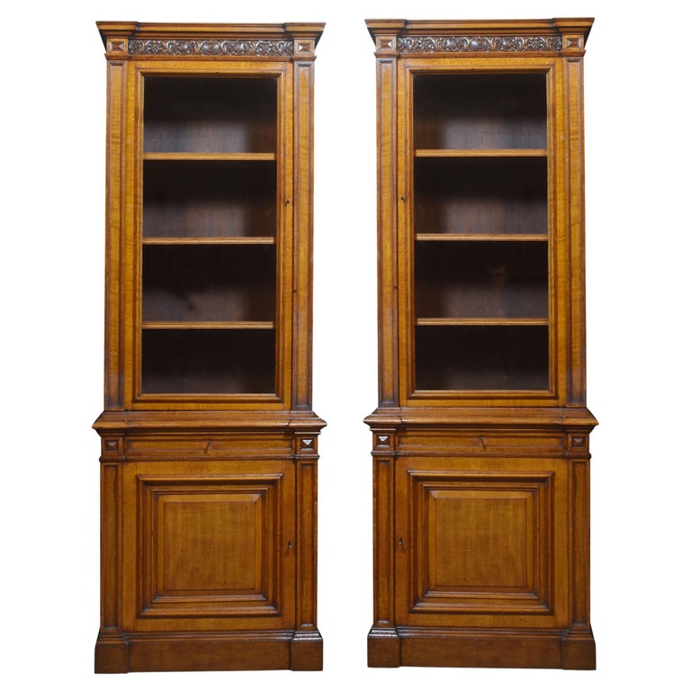 Pair of Oak Pier Bookcase For Sale at 1stDibs